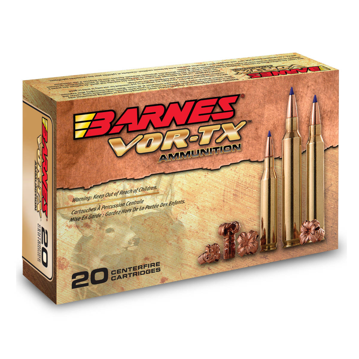 Barnes Bullets 21520 VOR-TX Rifle 223Rem 55gr TSX Flat Base 20 Per ...