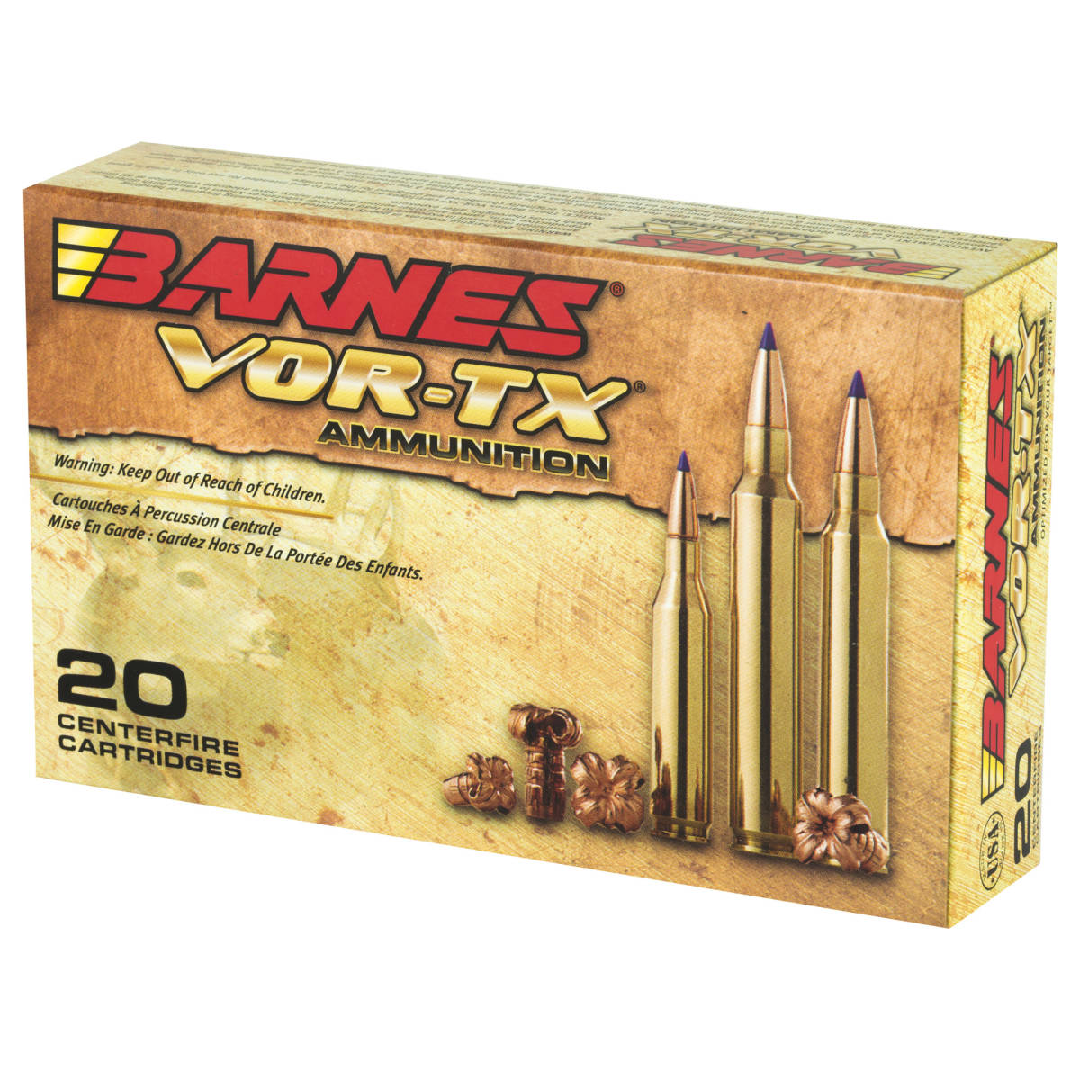 Barnes Bullets 21557 VOR-TX Rifle 25-06Rem 100gr Tipped TSX Boat Tail ...