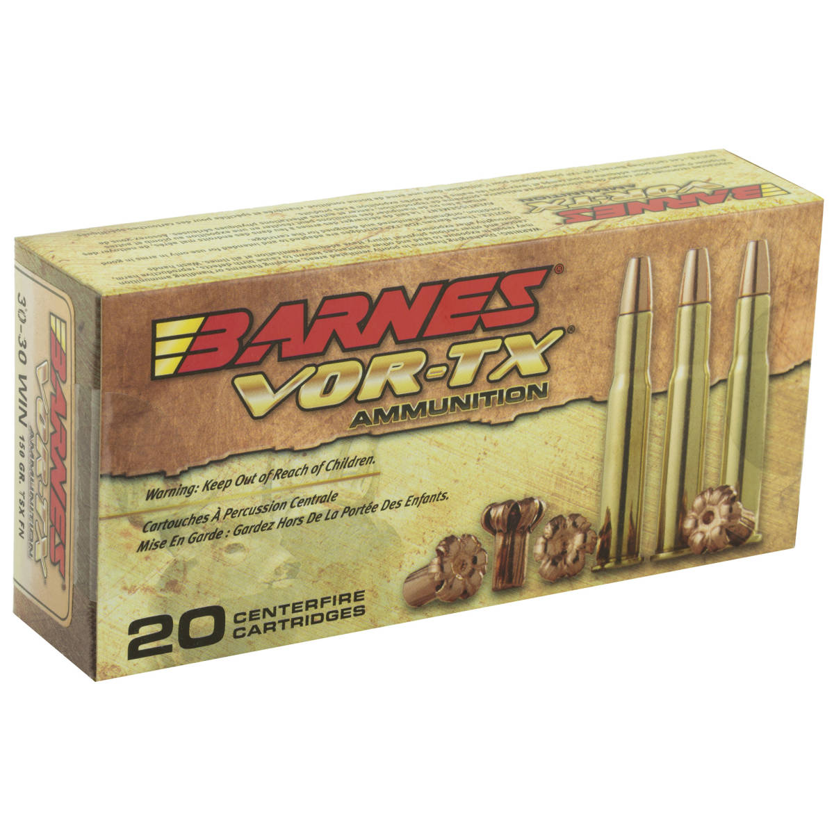 Barnes Bullets 21535 VOR-TX Rifle 30-30Win 150gr TSX Flat Nose 20 Per ...