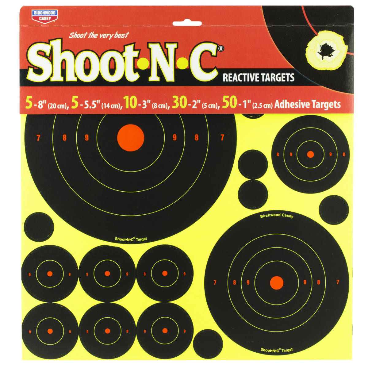 Birchwood Casey 34018 Shoot-N-C Reactive Target Variety Pack ...