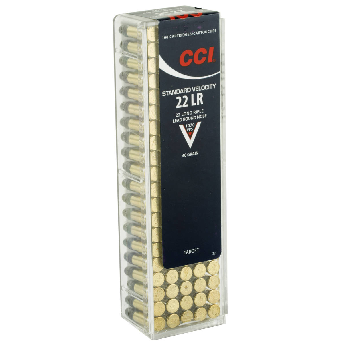 CCI 0032 Standard Velocity 22LR 40gr Lead Round Nose 100 Per Box/50 ...