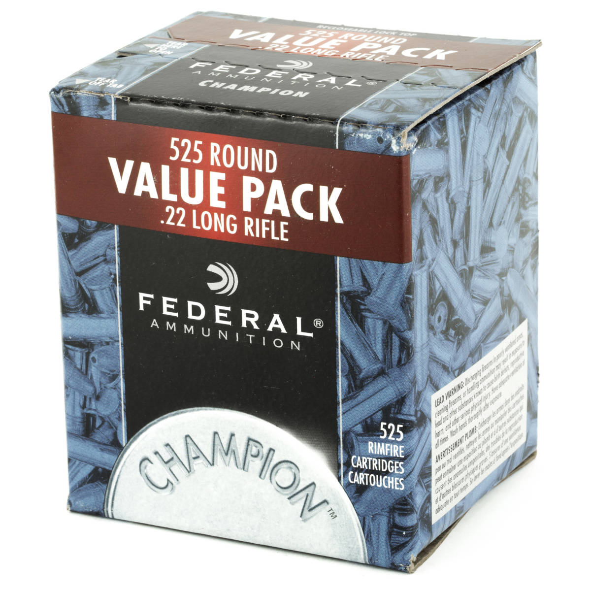 Federal 745 Champion Training Value Pack 22LR 36gr Copper Plated Hollow ...