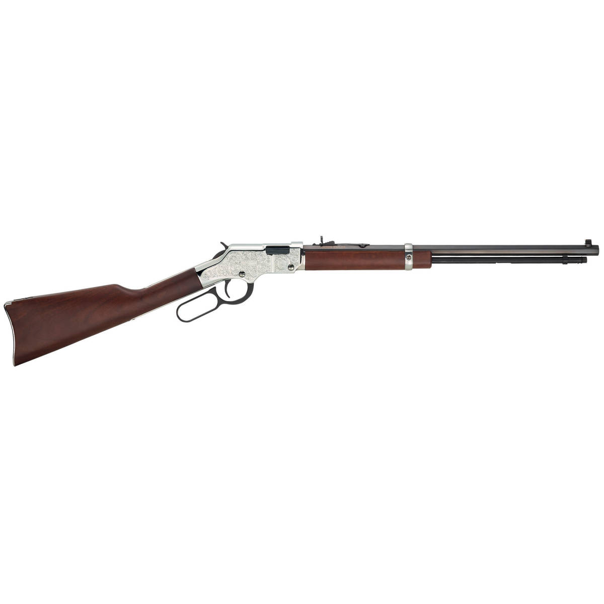 Henry H004SEV Silver Eagle Full Size 17 HMR 11+1 20” Blued Octagon ...