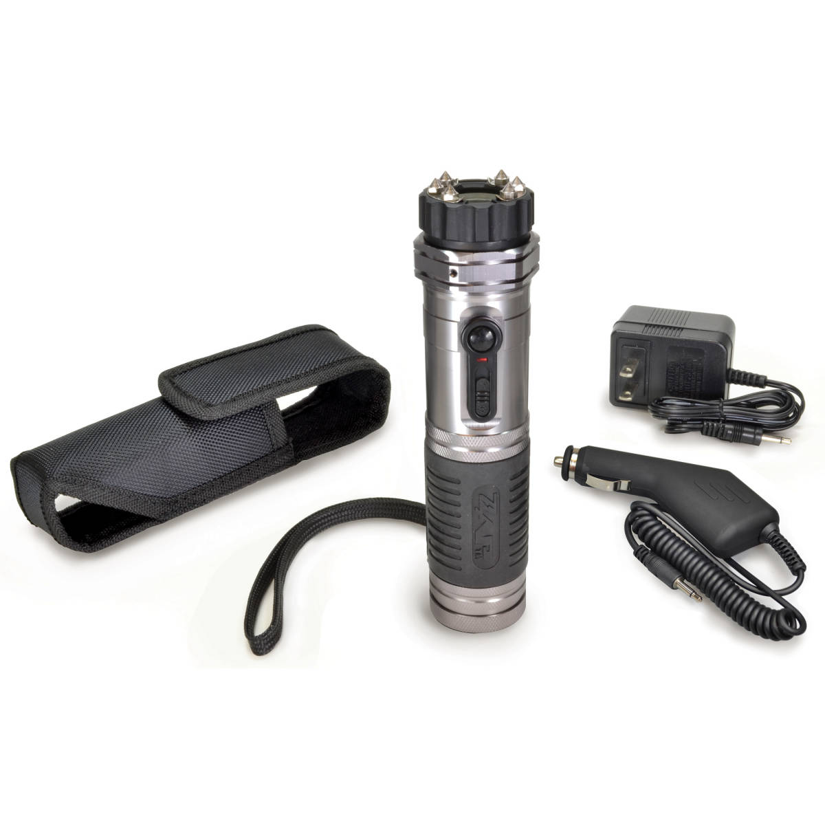 Zap ZAPL Light Stun Gun/Flashlight Range of Contact Silver - Less ...