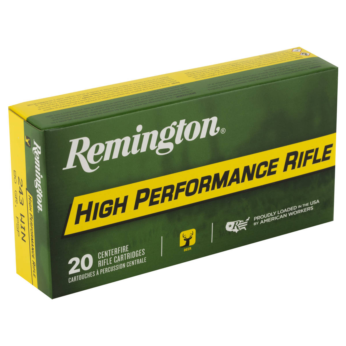 Remington Ammunition 27800 High Performance Rifle 243 Win 80 gr Pointed ...