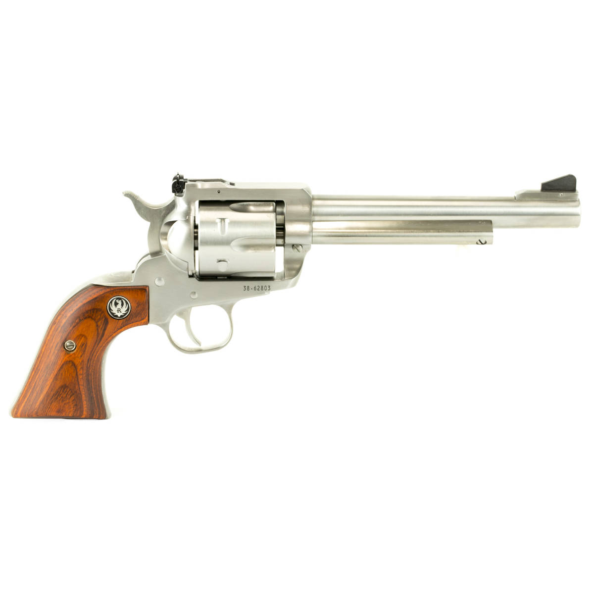Ruger 0319 Blackhawk Stainless 357 Mag 6.50" 6 Round Hardwood Grip ...