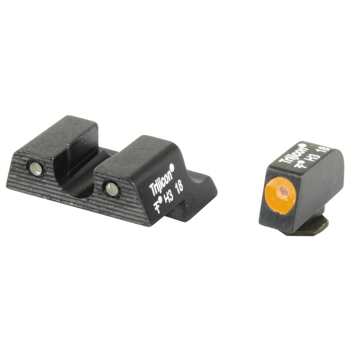 Trijicon 600785 HD Night Sights Green/Tritium Orange Outline Front ...