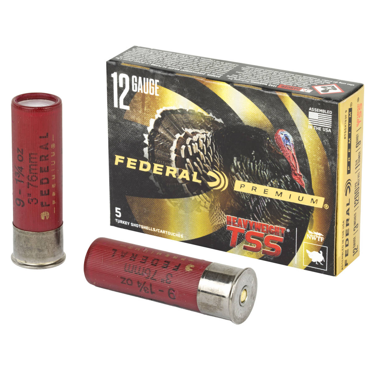 Federal PTSSX193F9 Premium Heavyweight TSS 12 Gauge 3” 1 3/4 oz 9 Shot ...