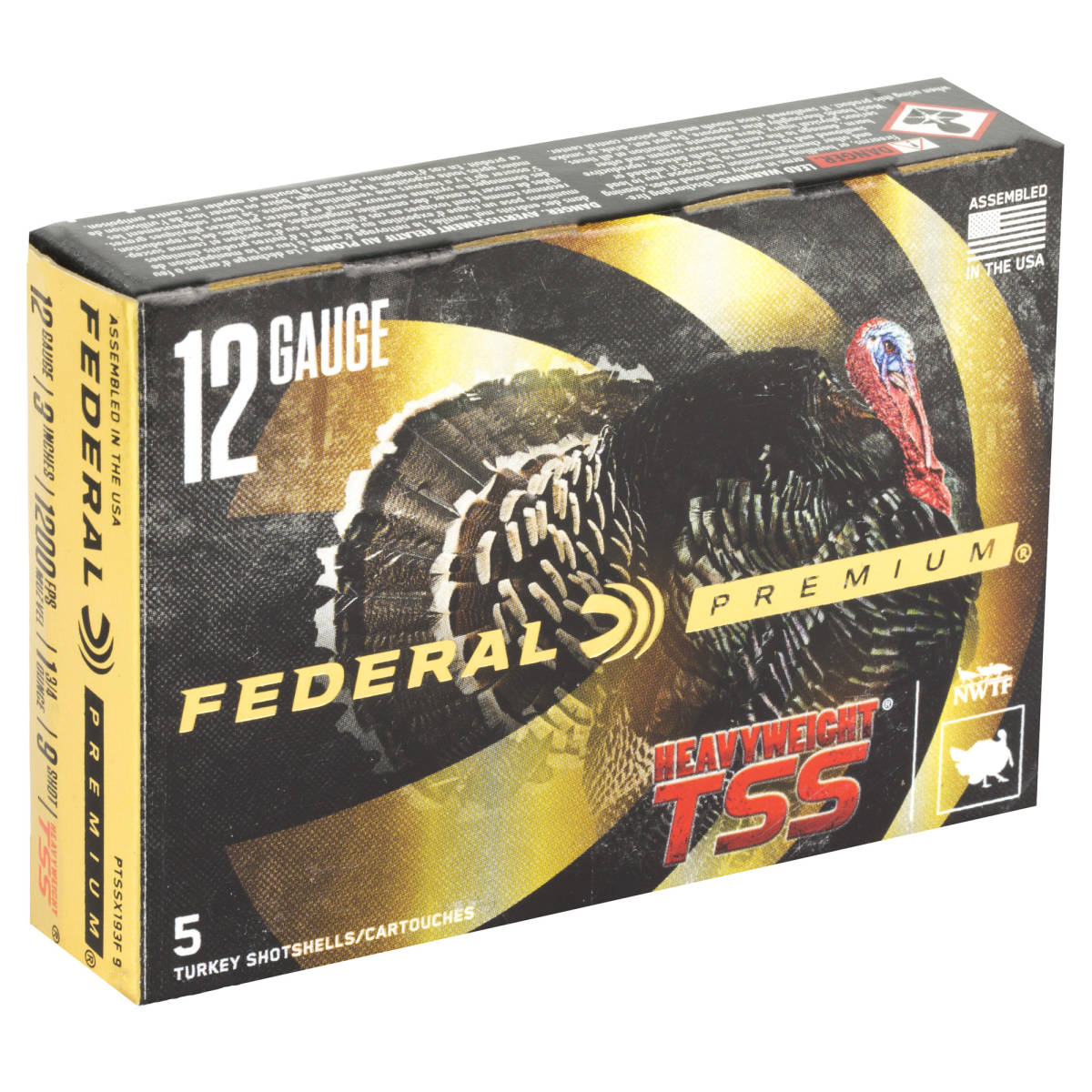 Federal PTSSX193F9 Premium Heavyweight TSS 12 Gauge 3” 1 3/4 oz 9 Shot ...