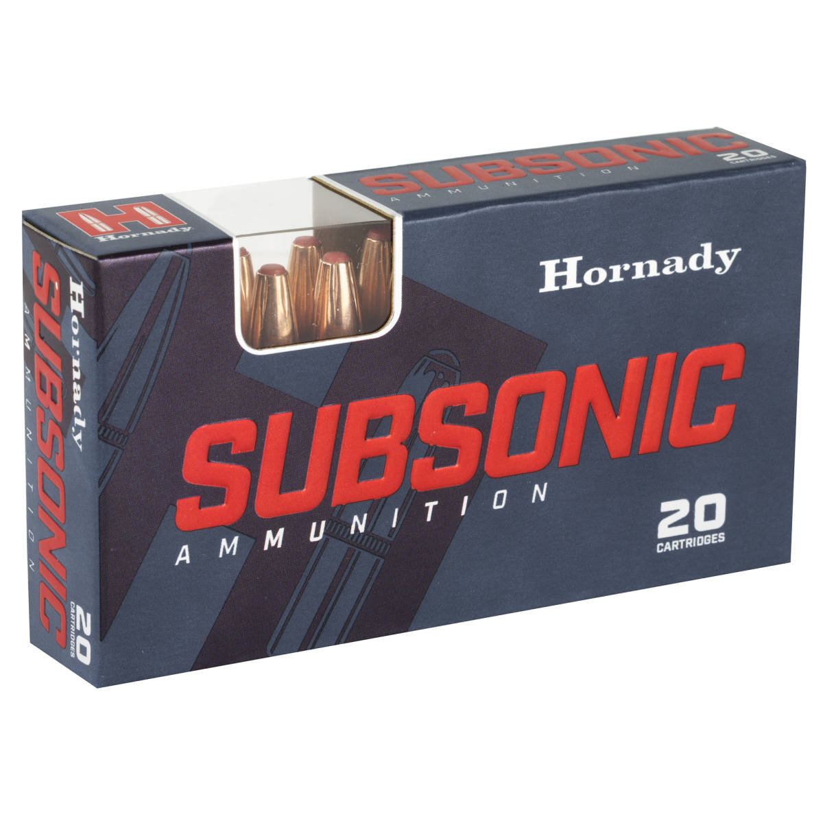 Hornady 80877 Subsonic Rifle 300Blackout 190gr Sub X 20 Per Box/10 Case ...