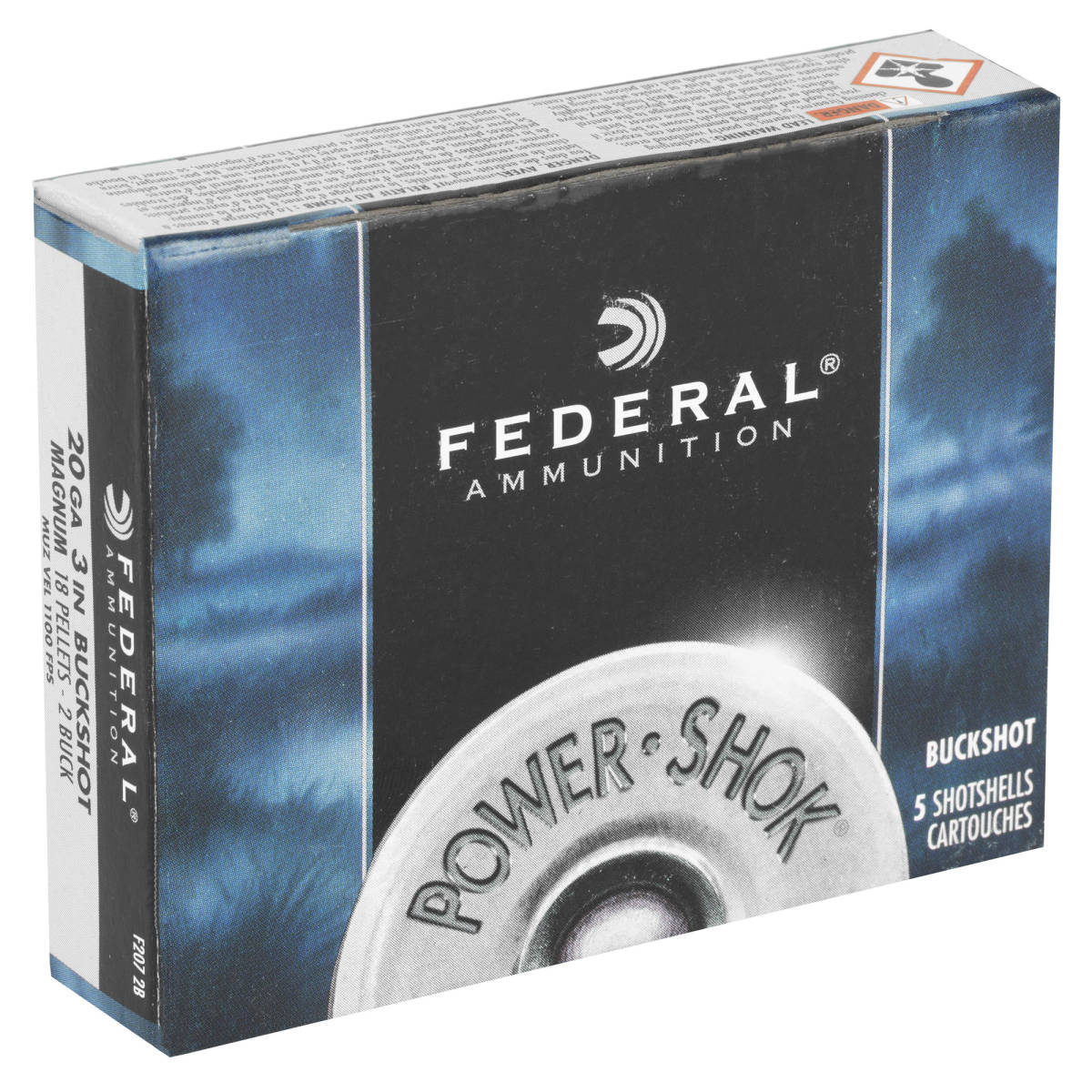 Federal F2072B Power-Shok Magnum 20 Gauge 3” 18 Pellets 1 1/4 oz 2 ...