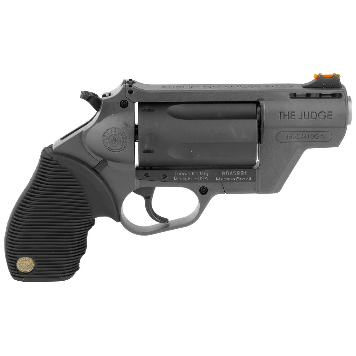Taurus 2441021GRY Judge Public Defender 45 Colt (LC) Caliber or 2.50 ...