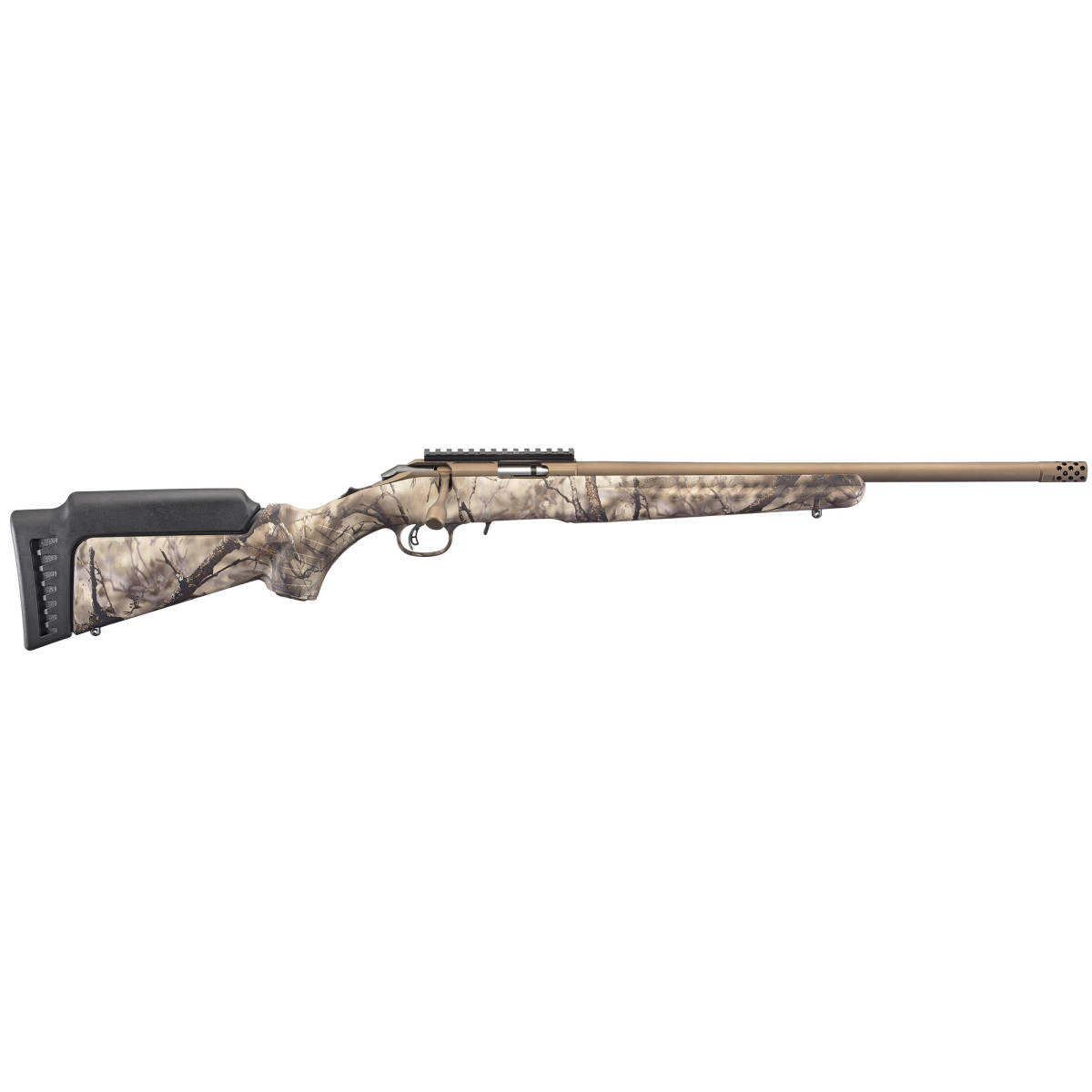 Ruger American Rimfire Rifle Go Wild Camo Bronze 22 Mag 18in 8373 ...