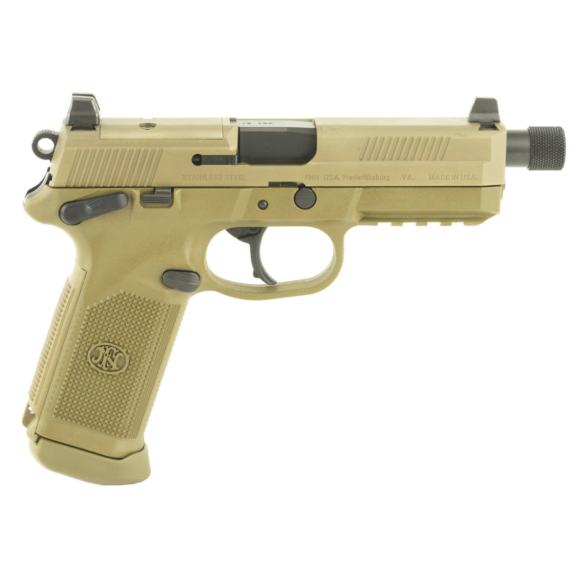 FN FNX-45 TACTICAL FNX 45ACP .45 ACP PISTOL 15RD FDE NS MS - Semi Auto ...