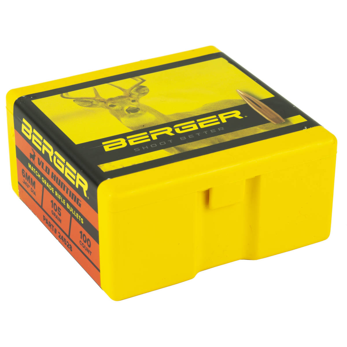 Berger Bullets 24528 VLD Hunting Long Range 6mm 105gr Boat Tail 100/Box ...