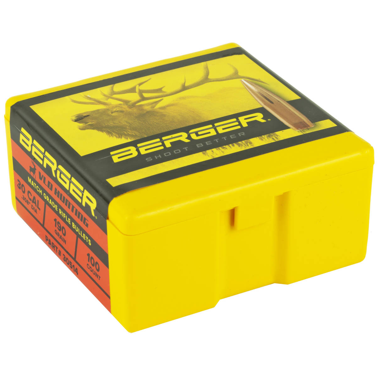Berger Bullets 30514 VLD Hunting 30 Caliber .308 190 GR Very Low Drag ...