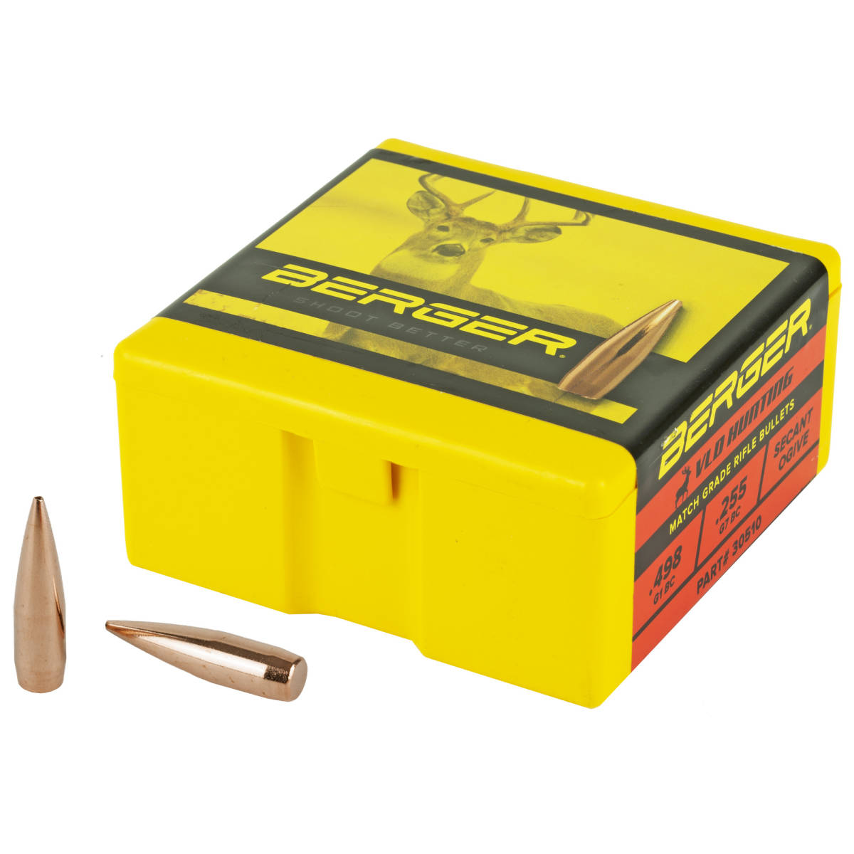 Berger Bullets 30510 VLD Hunting Match Grade 30Cal 168gr 100/Box ...