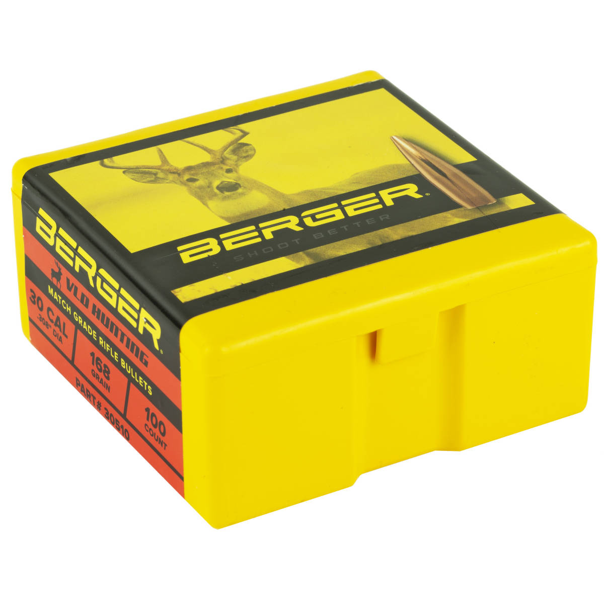 Berger Bullets 30510 VLD Hunting Match Grade 30Cal 168gr 100/Box ...