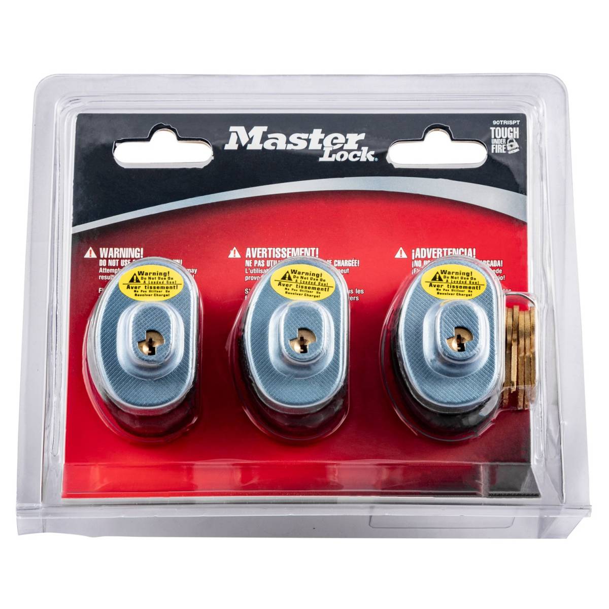 Master Lock 90TRISPT Trigger Keyed Alike Open With Key Gray Steel/Zinc ...