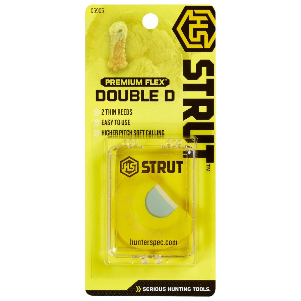 HS Strut 05905 Double D Reed Diaphragm Call Turkey Hen Sounds Attracts ...