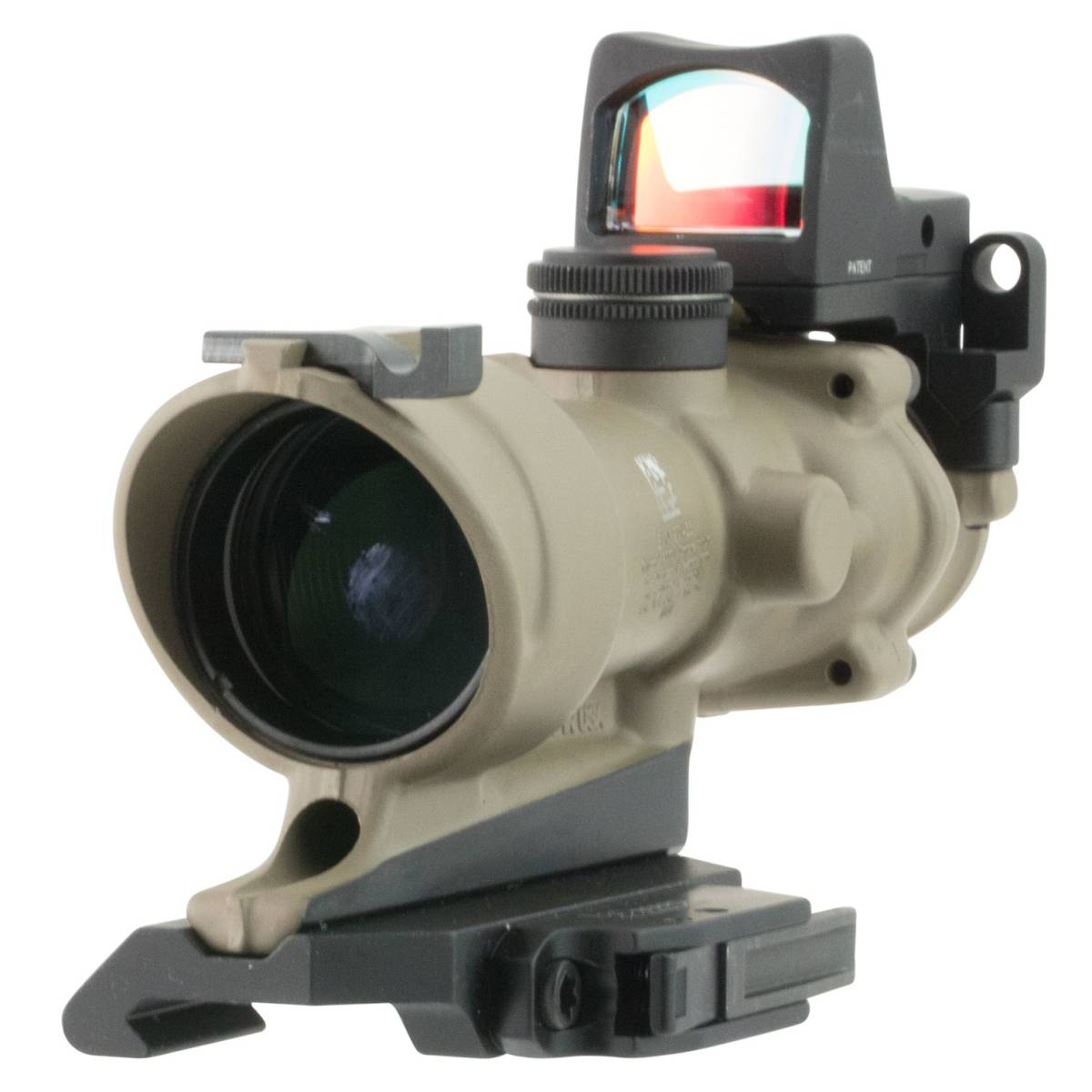 Trijicon 100555 ACOG ECOS Combo Flat Dark Earth 4x32mm Illuminated ...