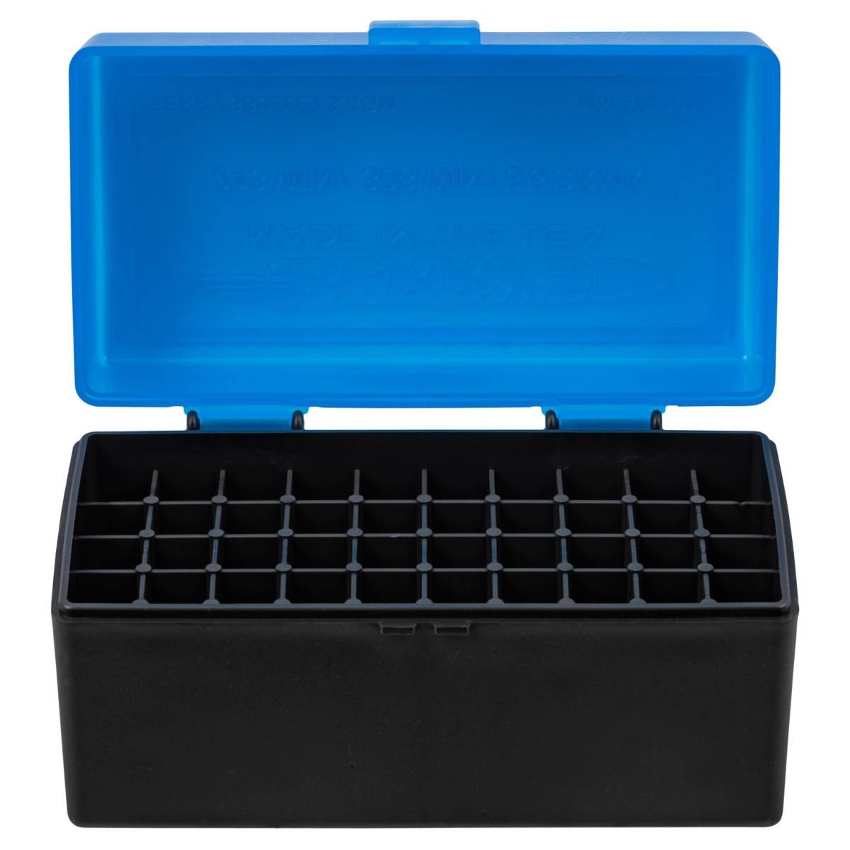 Berry’s 82467 Ammo Box 308 Win 243 Blue/Black Polypropylene 2.98” L ...