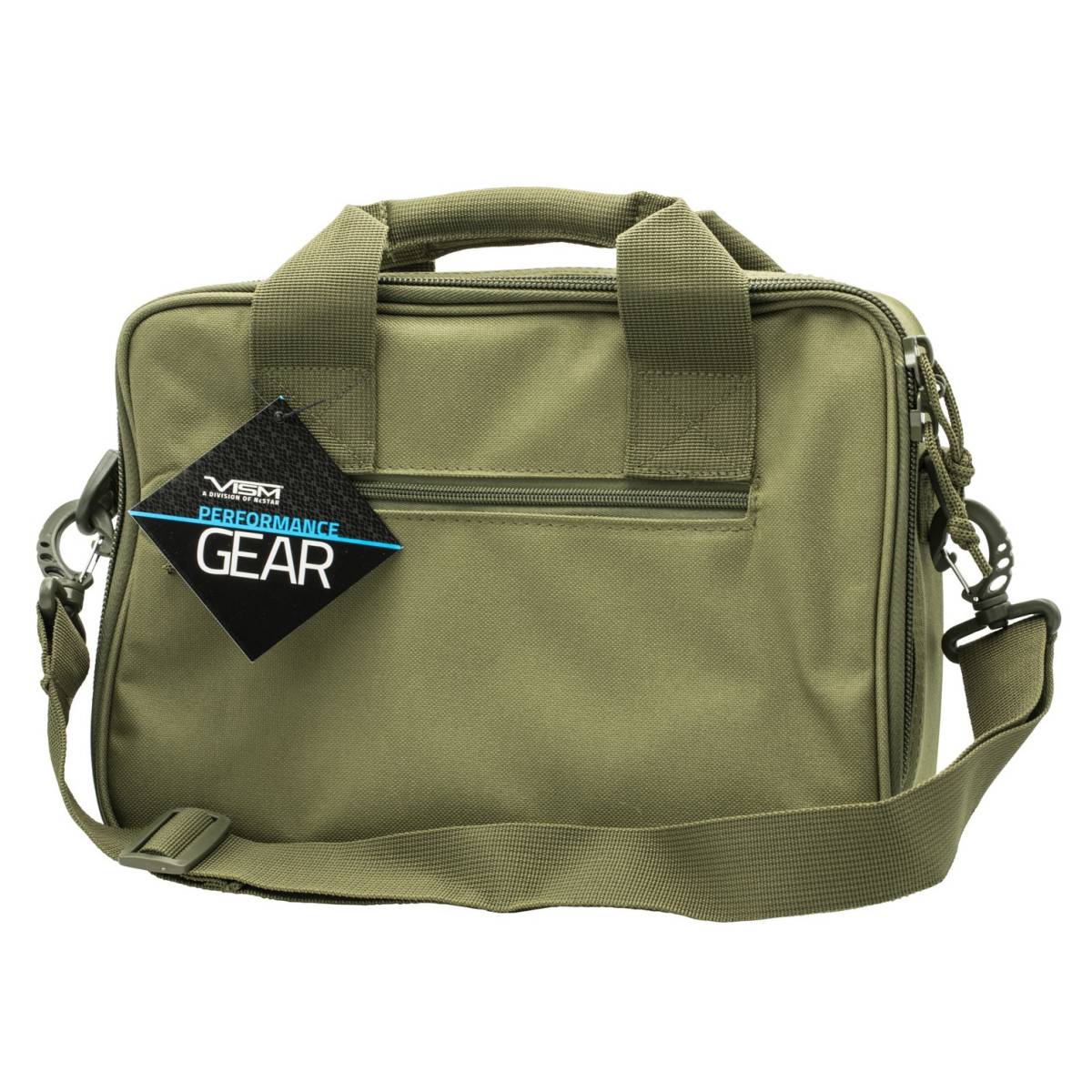 NcStar CPDX2971G VISM Double Pistol Range Bag w/Mag Pouches Heavy Duty ...