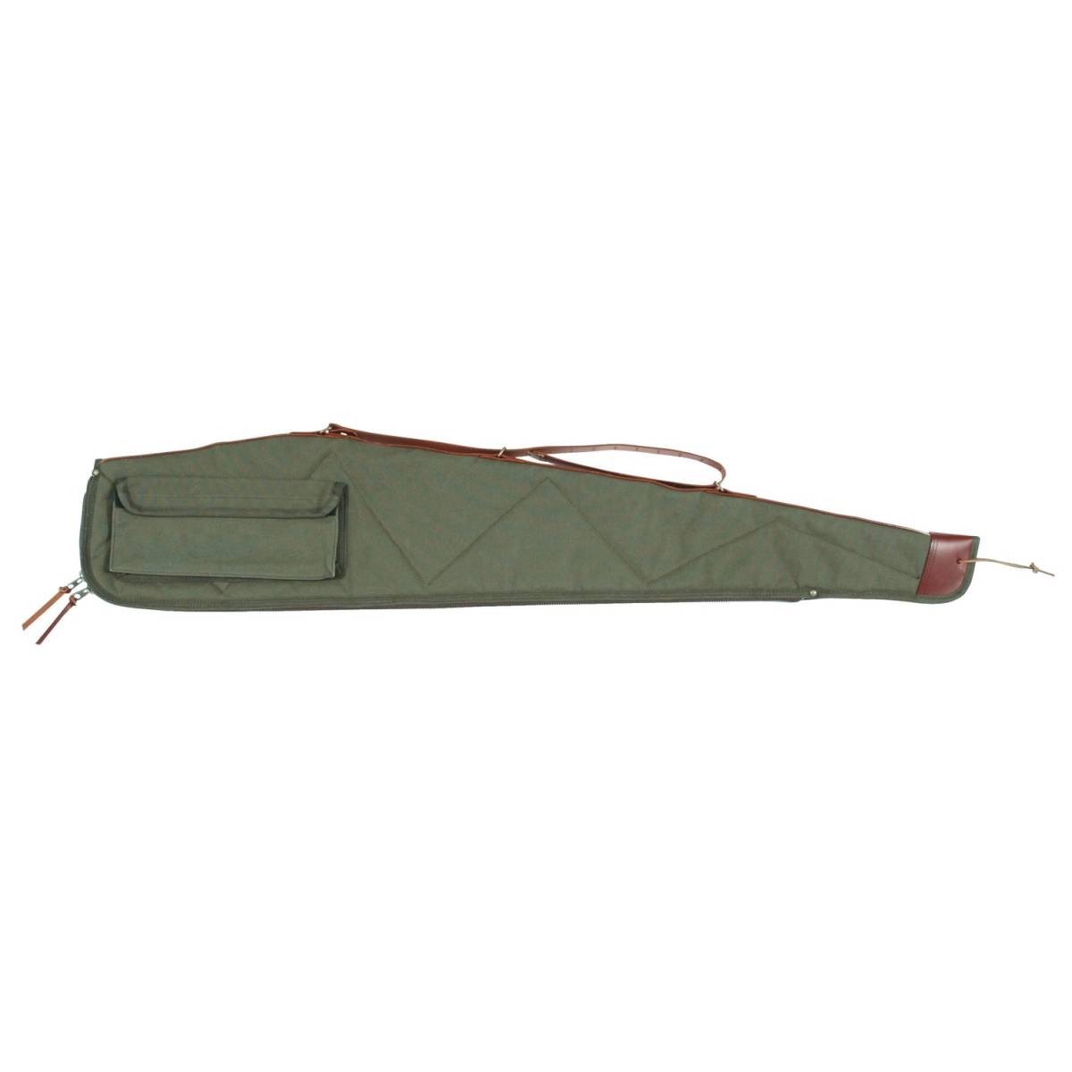 Bob Allen 14537 Canvas Rifle Case 44” Green w/ Quilted Flannel Lining ...