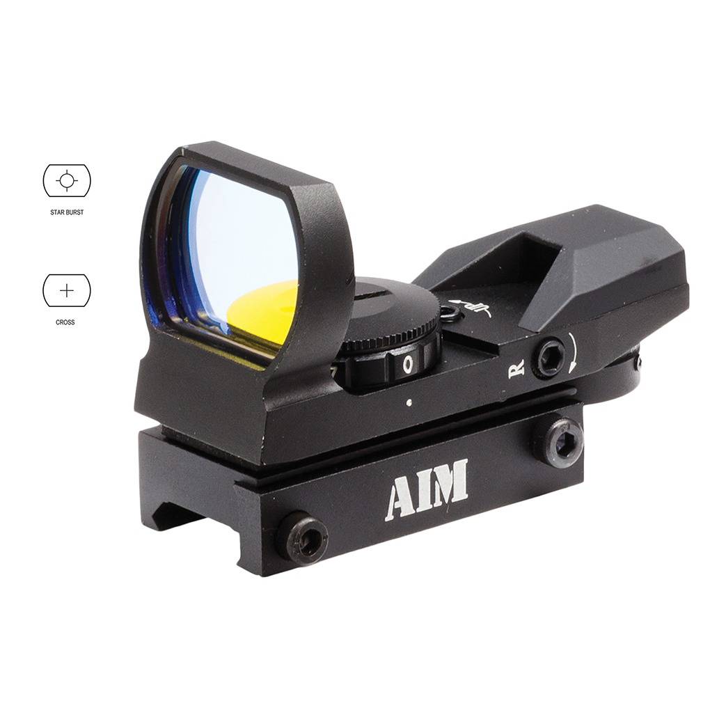 Aim Sports RT401 Reflex Sight Classic Edition Matte Black 1x34mm Red ...