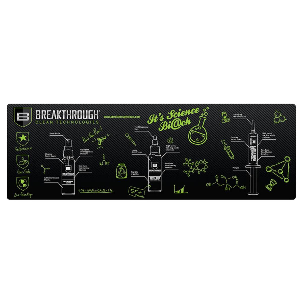 Breakthrough Clean BTRGMR Cleaning Mat Rifle Polyester Top w/Neoprene ...