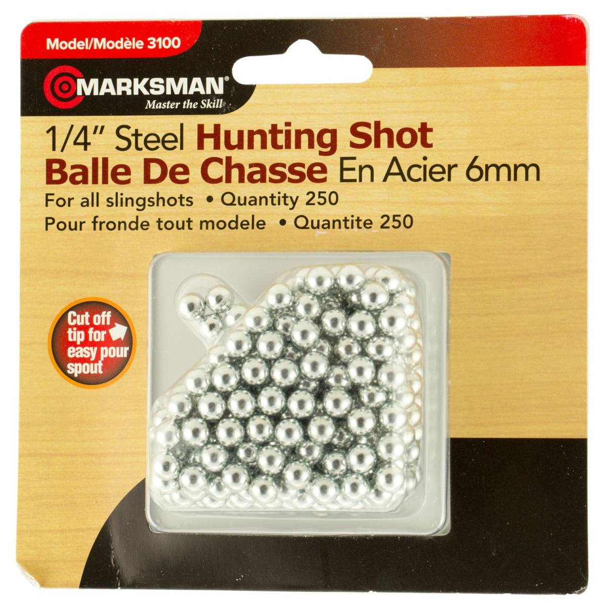 Marksman 3100 1/4” Steel 250 Per Box - Air Gun Accessories at GunBroker ...