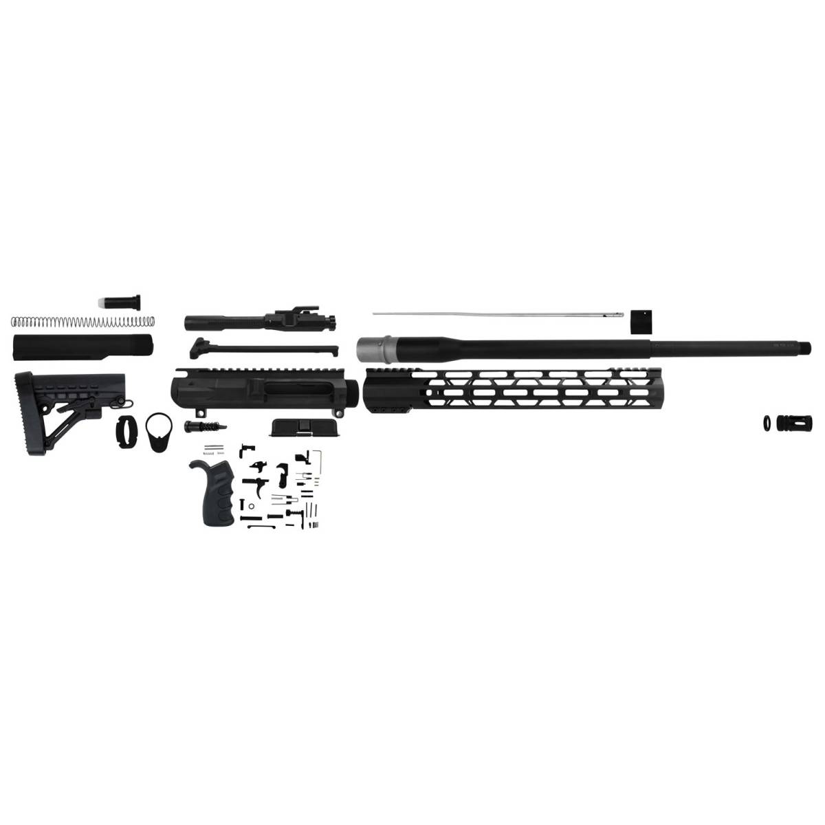 TacFire SSRK308LPK20BN AR Build Kit Rifle 308 Win AR-10 Black Nitride ...