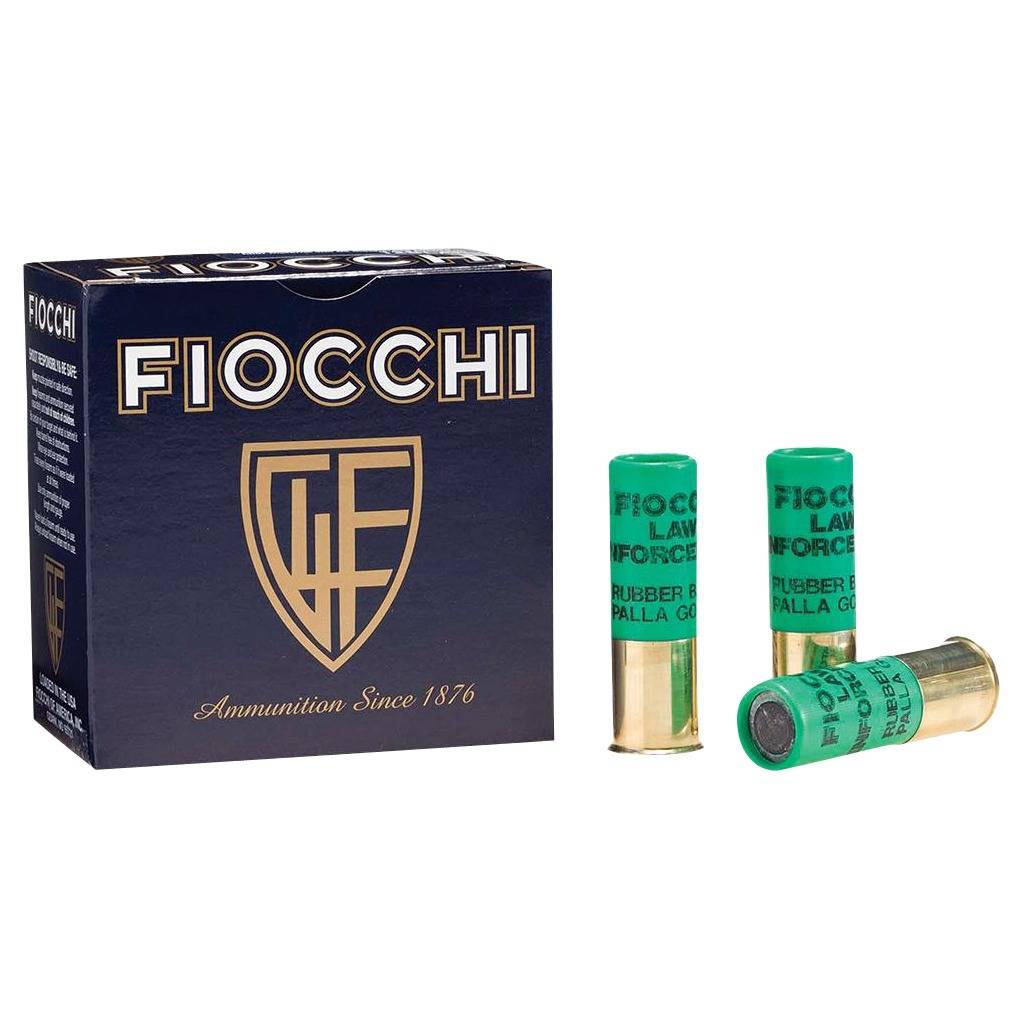 Fiocchi 12LEBA10 Rubber Baton Home Defense 12 Gauge 2.75” 1 oz Slug ...