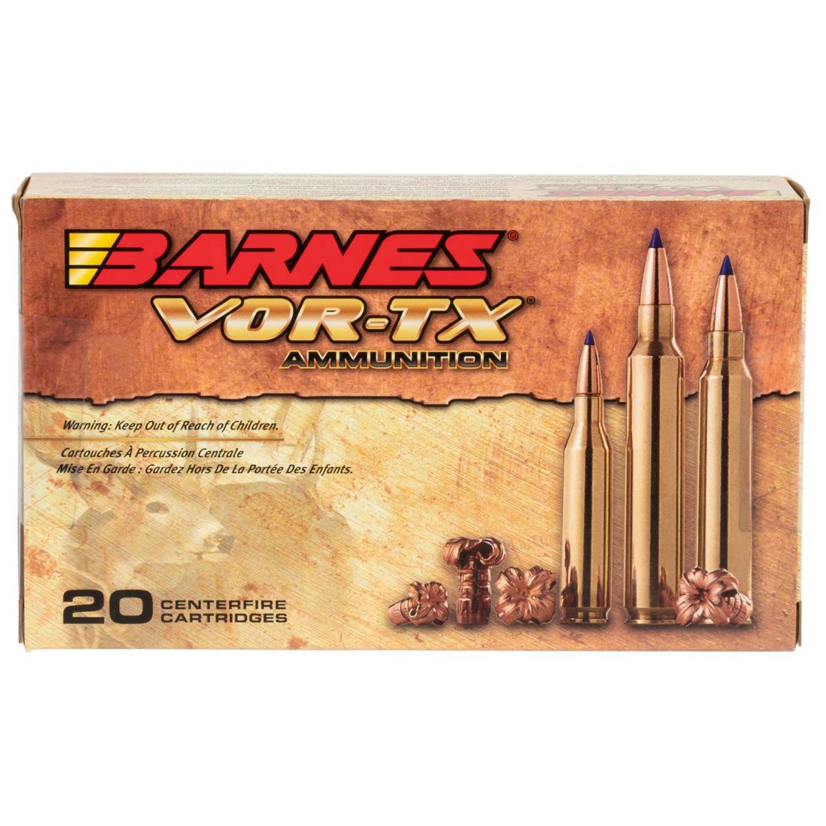Barnes Bullets 21539 VOR-TX Centerfire Rifle 300 RUM 180 gr Tipped TSX ...