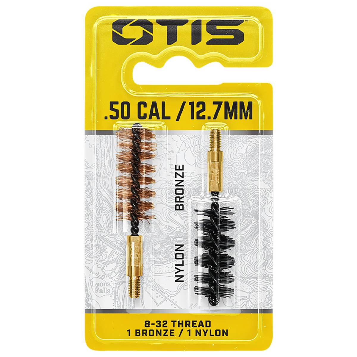 Otis FG350NB Bore Brush Set 50 Cal/12.7mm 8-32 Thread 2” Long... - Gun ...