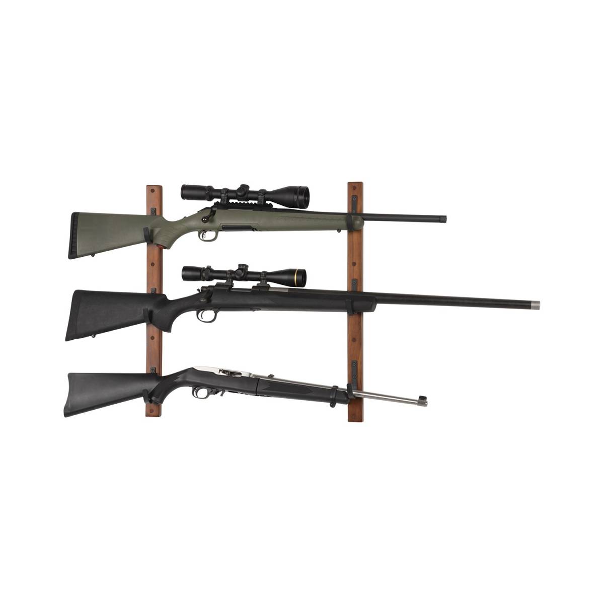 Allen 5656 Gun Collector 3 Brown/Black Wood/Steel Holds Rifle/Shotgun ...