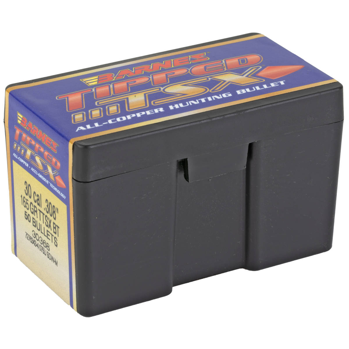 Barnes Bullets 30368 Tipped TSX 30Cal 165gr TTSX Boat Tail 50/Box ...