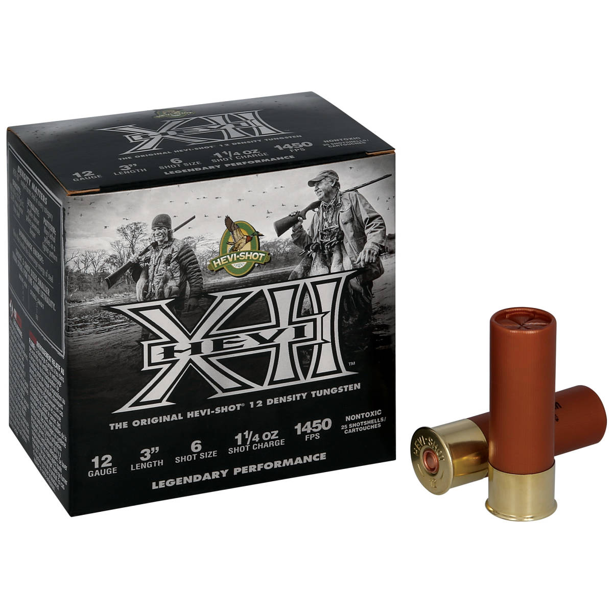 HEVI-Shot HS53306 HEVI-XII 12Gauge 3” 1 1/4oz Tungsten 6Shot 25 Per ...