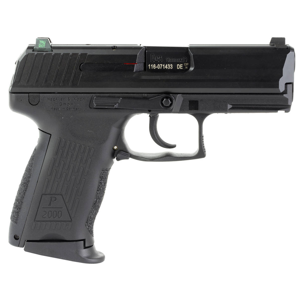 HK 81000040 P2000 V2 LEM Full Size Frame 9mm Luger 10+1, 3.66” Black ...