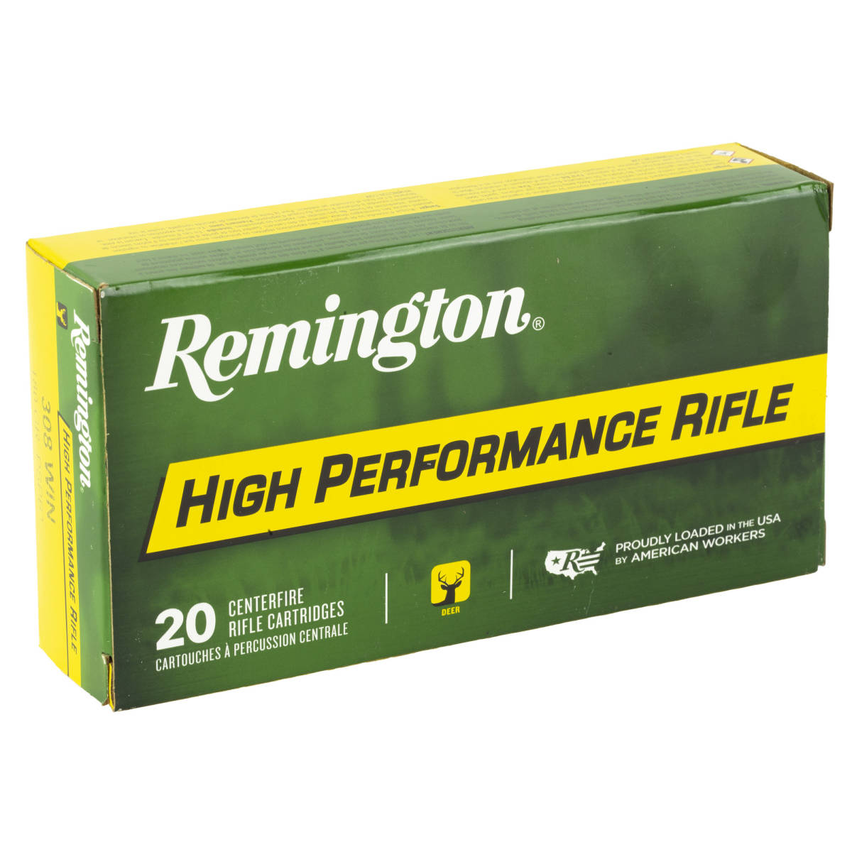 Remington Ammunition R21473 High Performance Rifle 308Win 180gr Pointed ...