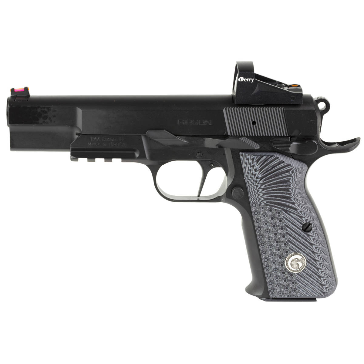 Girsan 390466 MCP35 OPS 9mm Luger 4.87” 15+1, Black, Serrated Blued ...