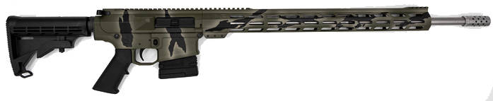 GLFA AR-10 243WIN 24 PURSUIT GRN CAMO/SS 5RD - Semi Auto Rifles at ...