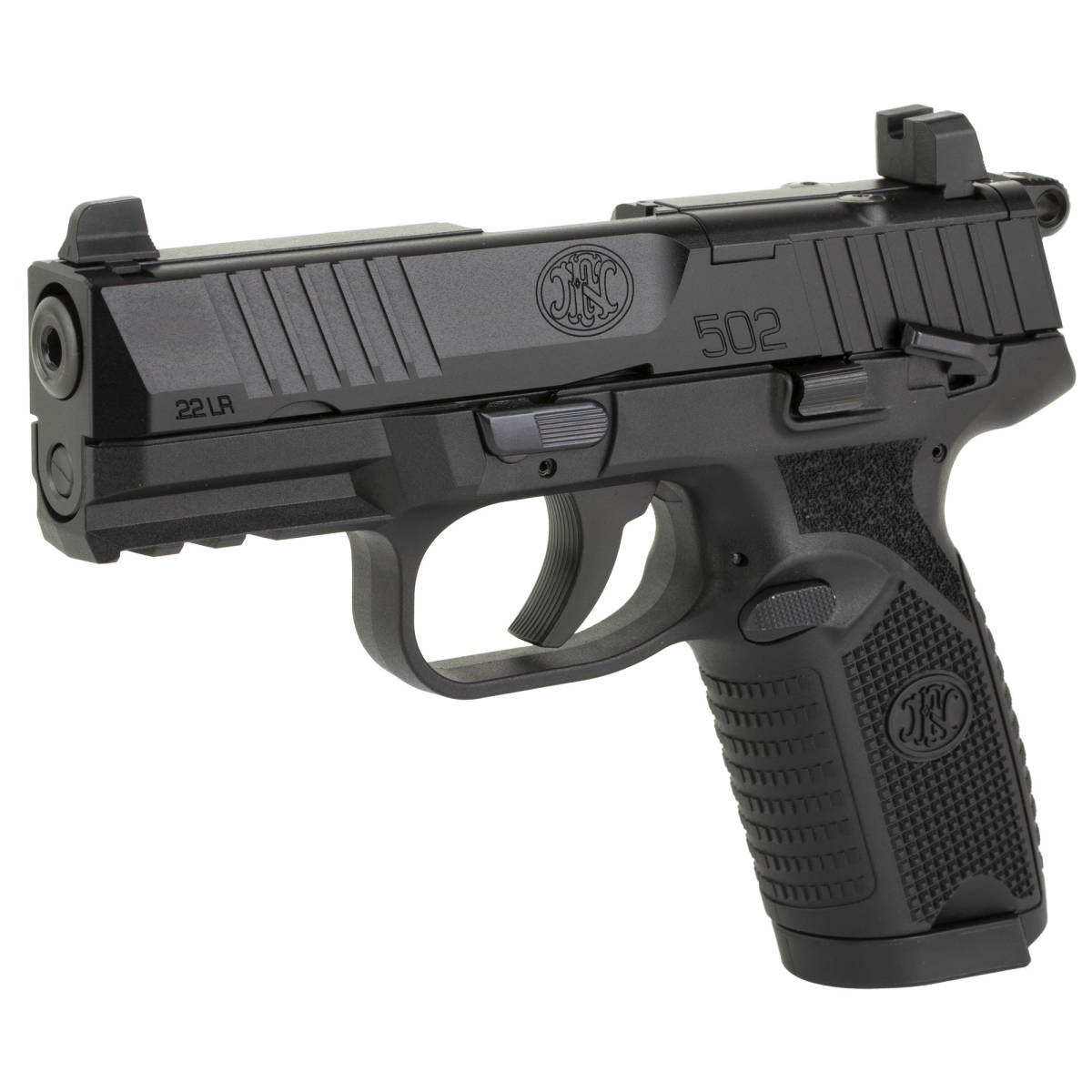 FN 66101013 502 MRD Full Size 22 LR 10+1 4” Black Target Crown Steel ...