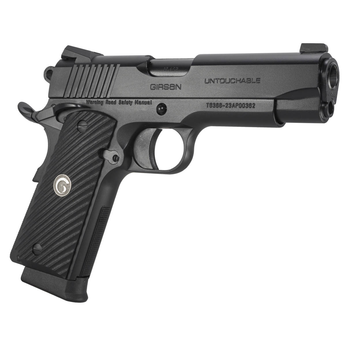 Girsan 392070 MC1911 C Untouchable Compact Frame 45 ACP 8+1 4.40 ...