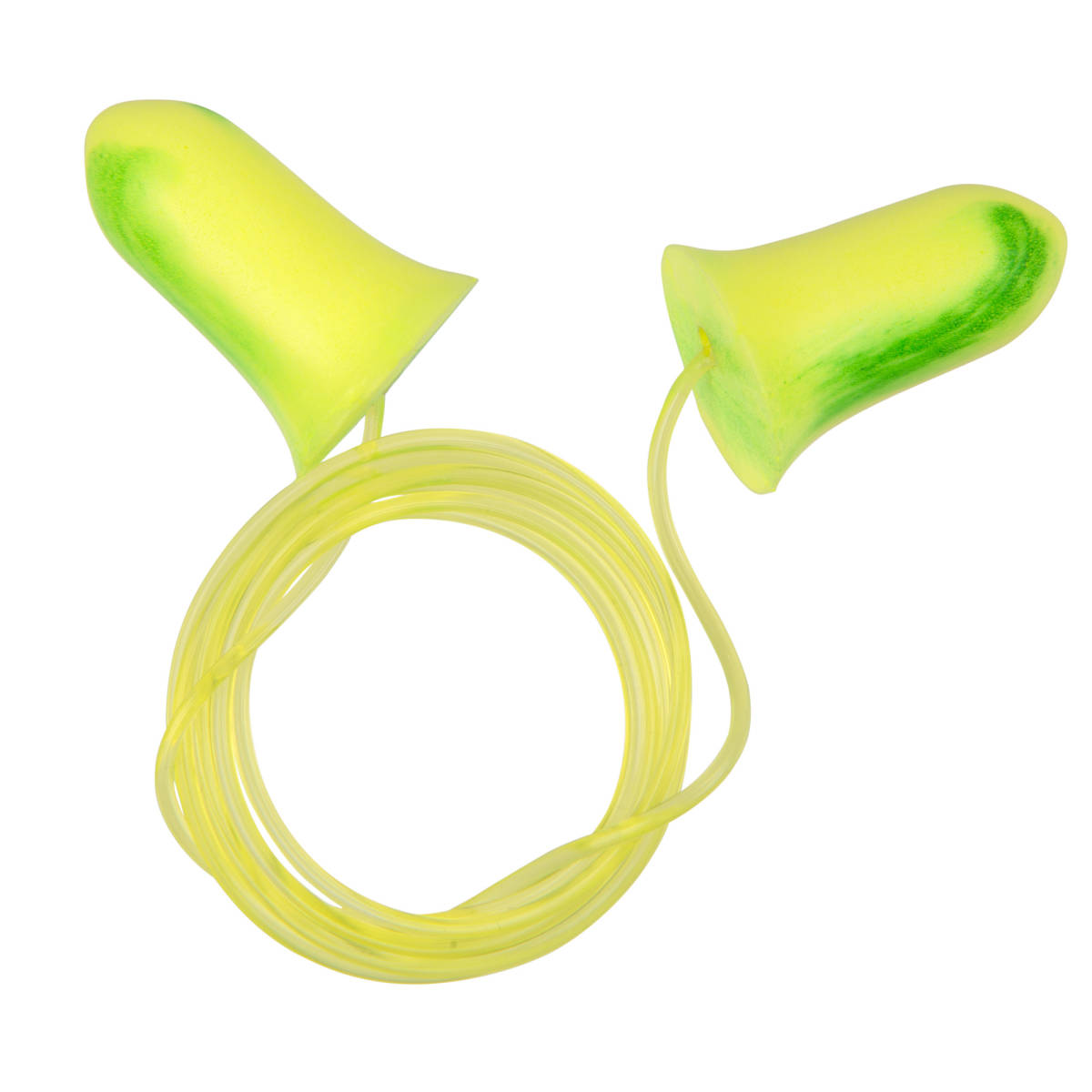 Allen 4119 Tethered Tapered Foam Ear Plugs 32 dB Yellow/Lime Green 5 ...