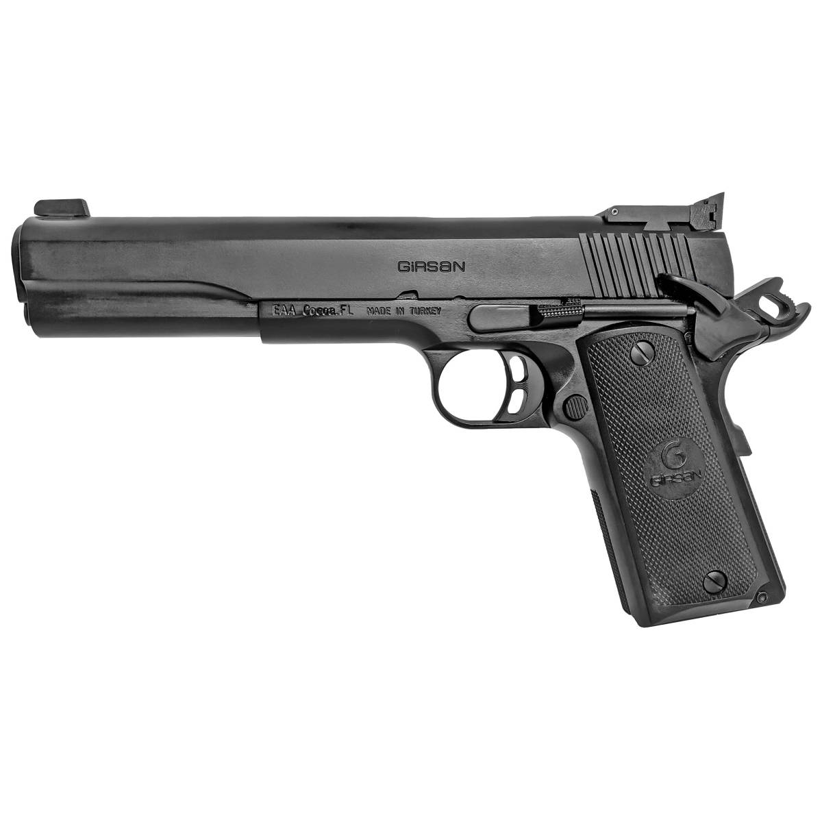 Girsan MC1911S Hunter Long Slide 1911 Pistol 10MM 8RD 6" RAIL Single ...