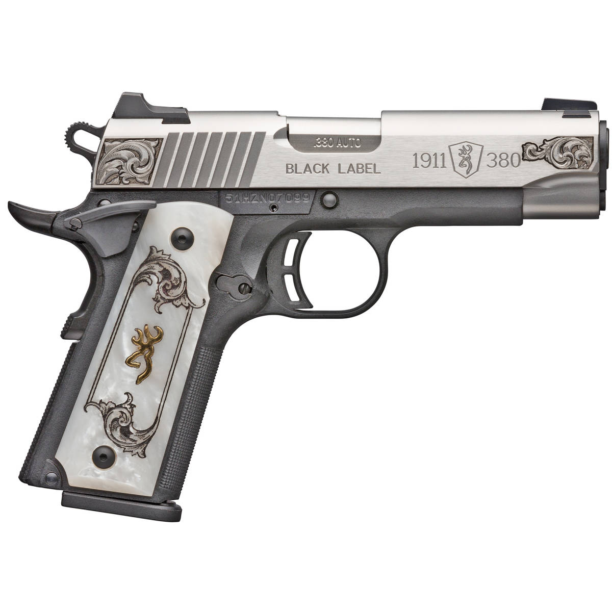 Browning 051967492 1911-380 Medallion Compact 380 ACP 3.63” 8+1 Matte ...