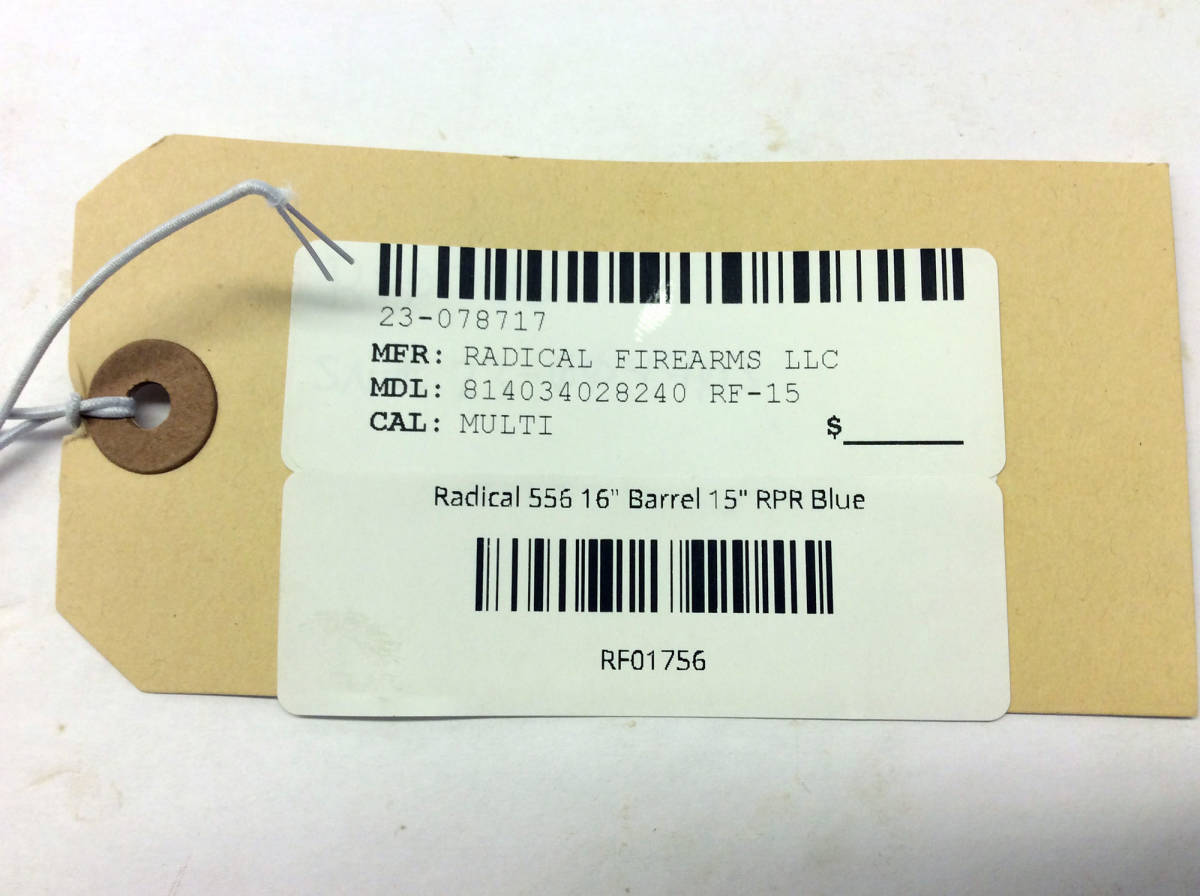 Radical Firearms AR-15 5.56 NATO RPR 556 223 Blue Titanium RF01756 ...