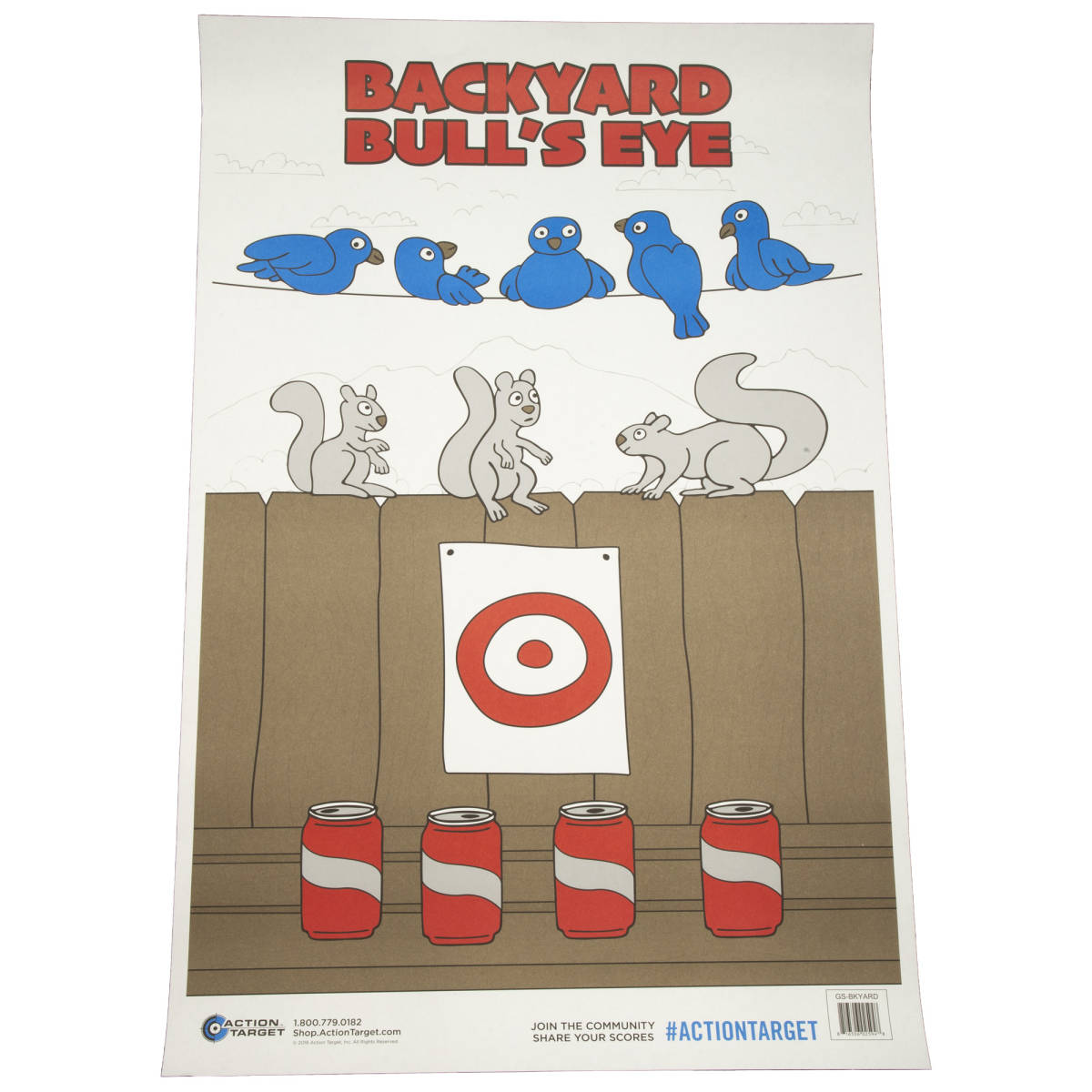 Action Target GSBKYARD100 Entertainment Animals/Cans/Target Paper ...