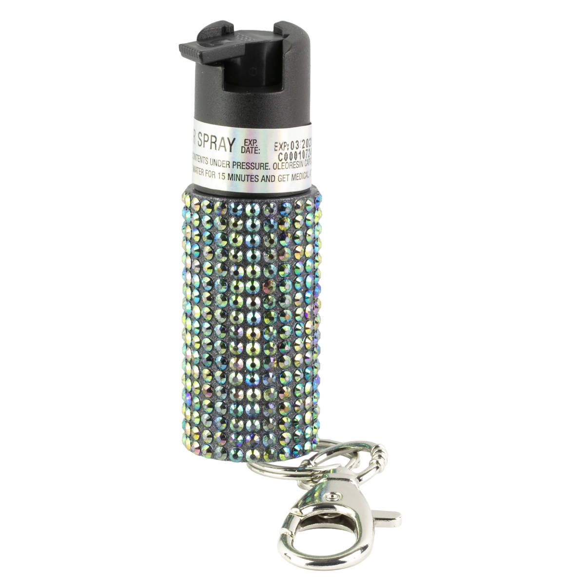 SABRE JEWELED PEPPER SPRAY W/ SNAP CLIP/TWIST LOCK BLACK - Less-Lethal ...